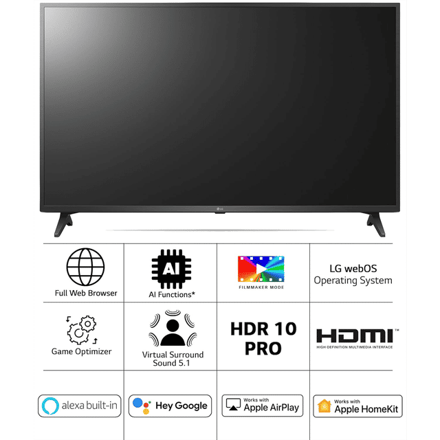 Buy LG UQ7500 165 cm (65 inch) 4K Ultra HD LED WebOS TV with Gen5 AI ...